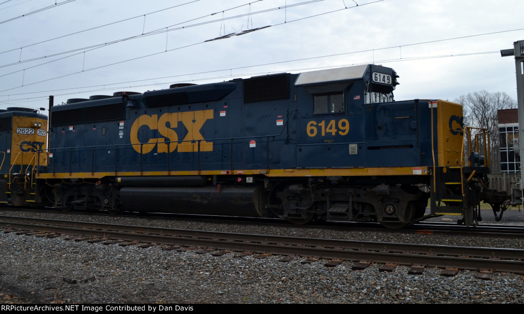 CSX GP40-2 6149 on the rear of C770-09
